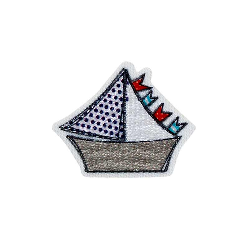 Applikation Segelboot Blau – Woli-Versand